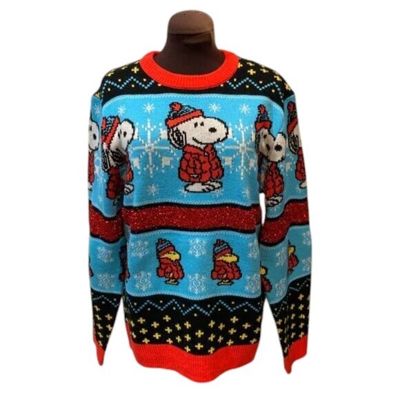 Peanuts | Sweaters | Peanuts Snoopy Woodstock Holiday Sweater Christmas ...